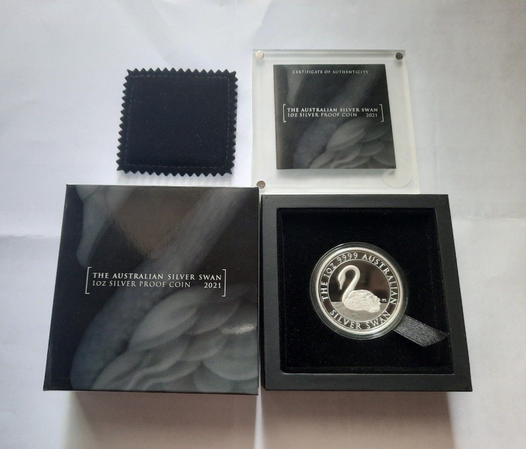 2021 Australia Silver Swan 1 oz Silver Proof Coin, Hobbies & Toys ...