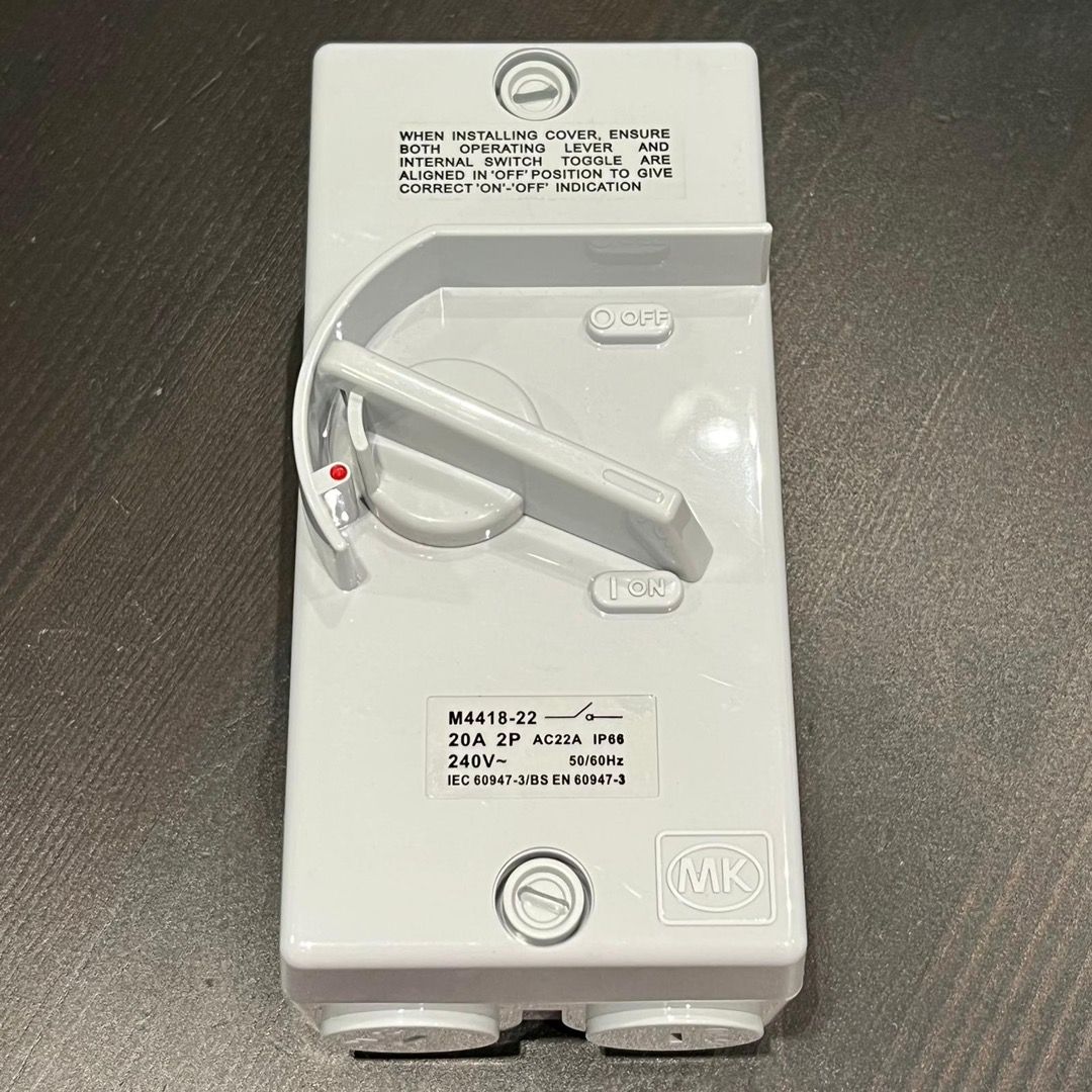 20A Isolator - 2P, Furniture & Home Living, Home Improvement ...