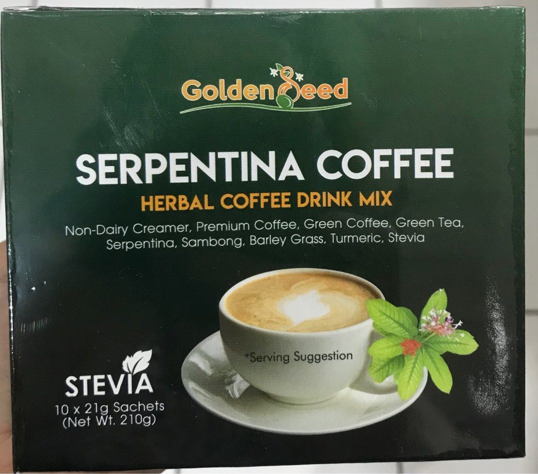 210g Golden Seed Serpentina Herbal Coffee Drink Mix (10 sachets x 21g ...