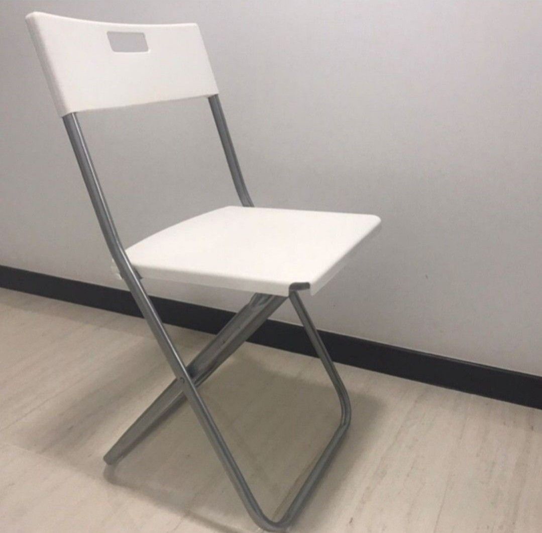 2 ikea gundle foldable chair, Furniture & Home Living, Furniture ...