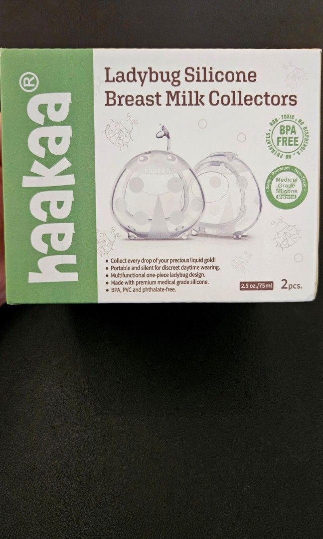 2 x Haakaa Ladybug Silicone Breast Milk Collectors, Babies & Kids ...