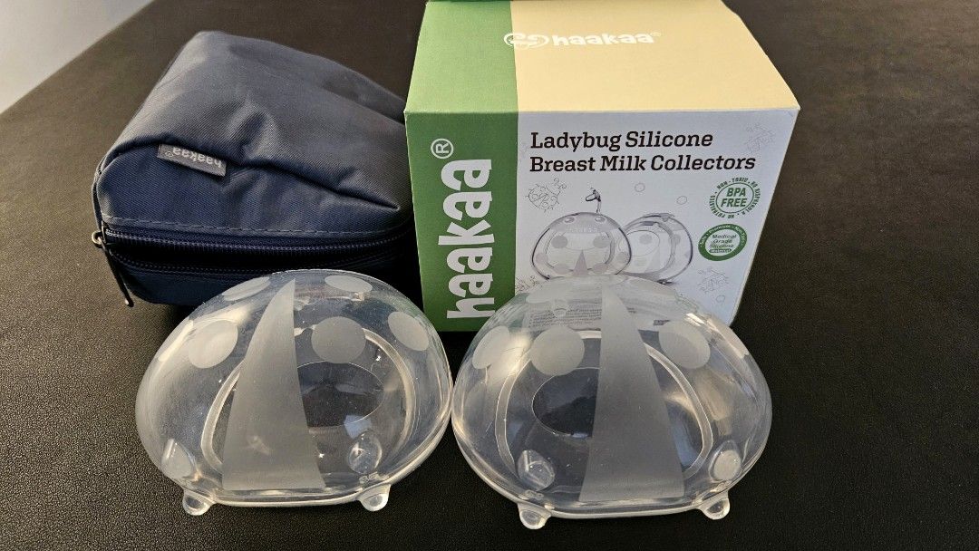 2 x Haakaa Ladybug Silicone Breast Milk Collectors, Babies & Kids ...