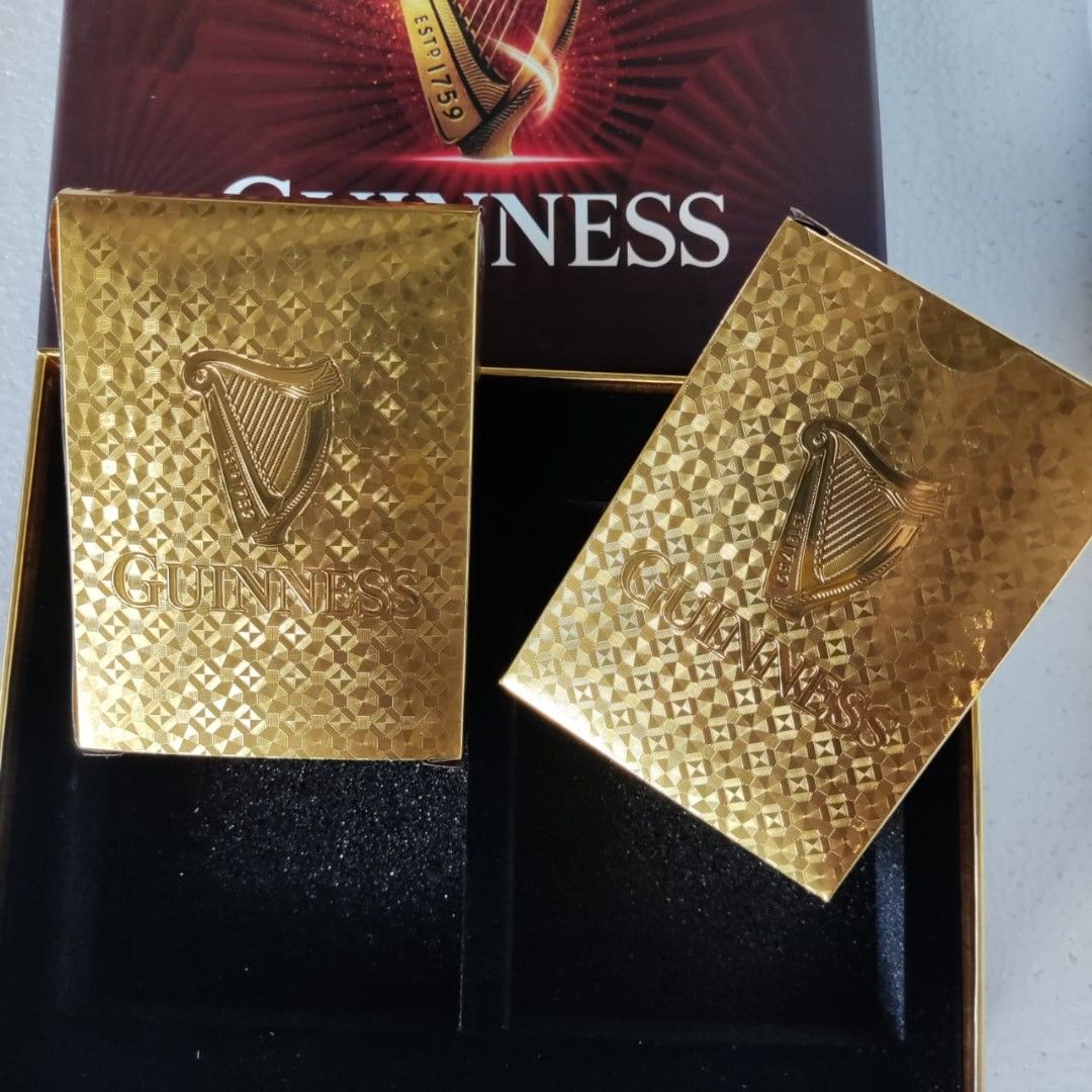 2X Guinness Golden Limited Edition Playing Cards, Video Gaming, Gaming ...