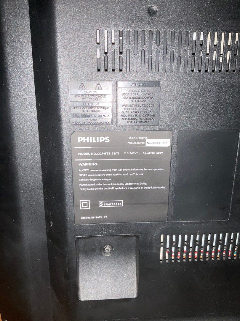 Philips 32 inches Flat Screen TV 32PHT5102/71, TV & Home Appliances, TV ...