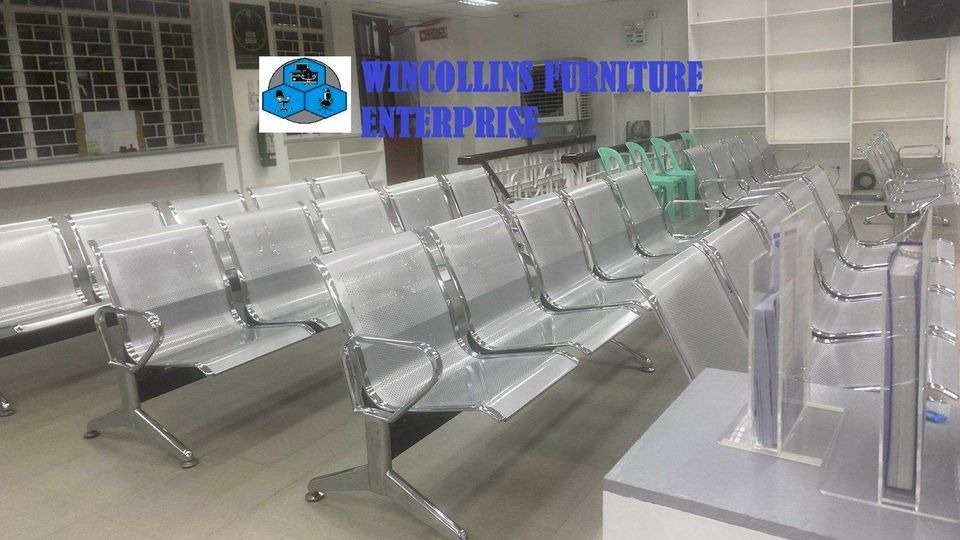 5 seater metal gang chairs - Waiting Chairs on Carousell
