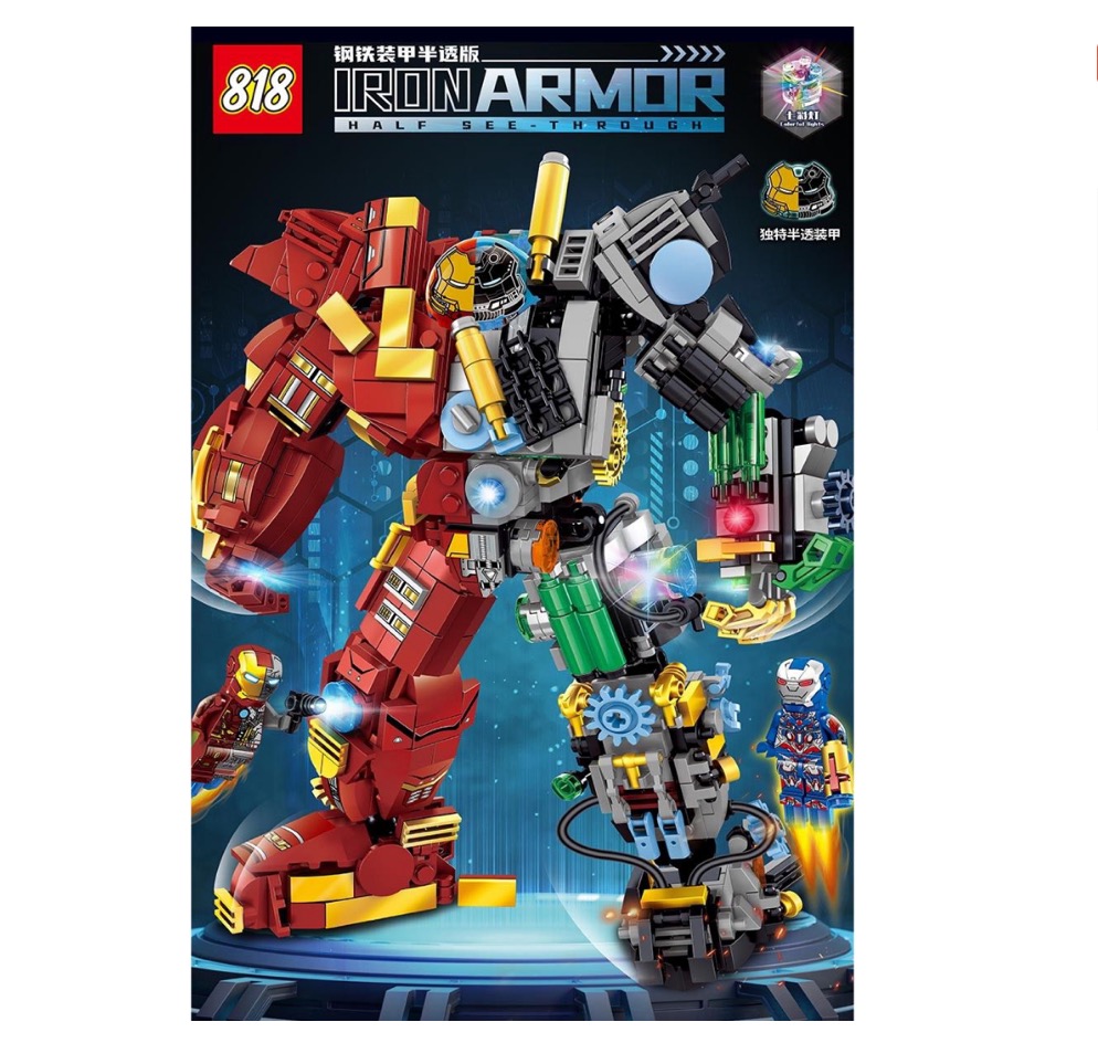 818 BLOCK : HULKBUSTER BUILDING BLOCKS (98263), Hobbies & Toys, Toys ...