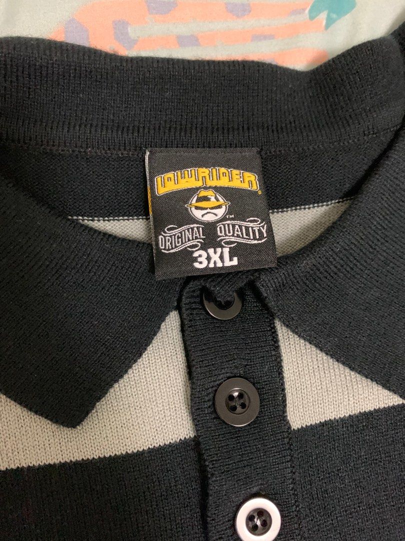 Charlie brown 針織polo Chicano lowrider 西岸嘻哈 大尺碼, 他的時尚, 上衣與西裝, T恤、Polo衫在旋轉拍賣