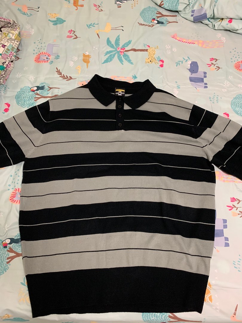 Charlie brown 針織polo Chicano lowrider 西岸嘻哈 大尺碼, 他的時尚, 上衣與西裝, T恤、Polo衫在旋轉拍賣