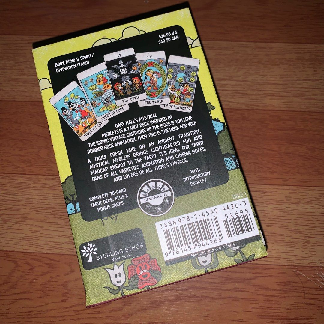 Mystical Medleys A vintage cartoon tarot 懷舊卡通塔羅牌, 興趣及遊戲, 書本 & 文具, 書本及雜誌 ...