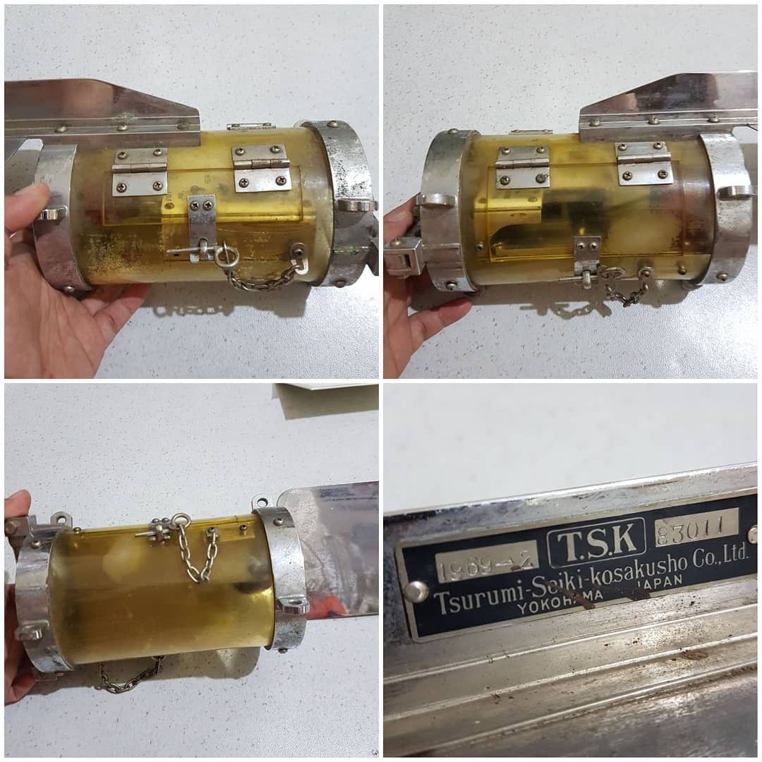 Alat oseanografi TSK towing depth distance recorder tahun 1969 buatan Jepang, Serba Serbi ...