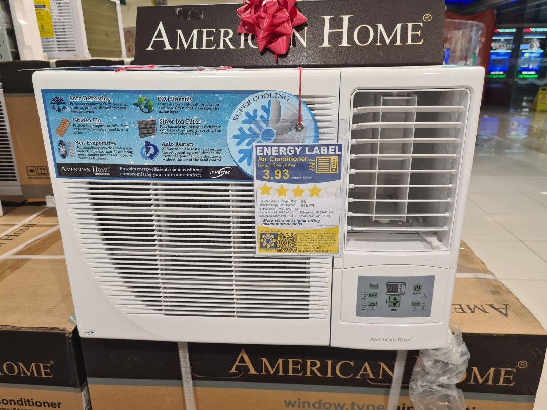 American Home (1.0hp) Inverter Window Type Air Conditioner AHAC ...