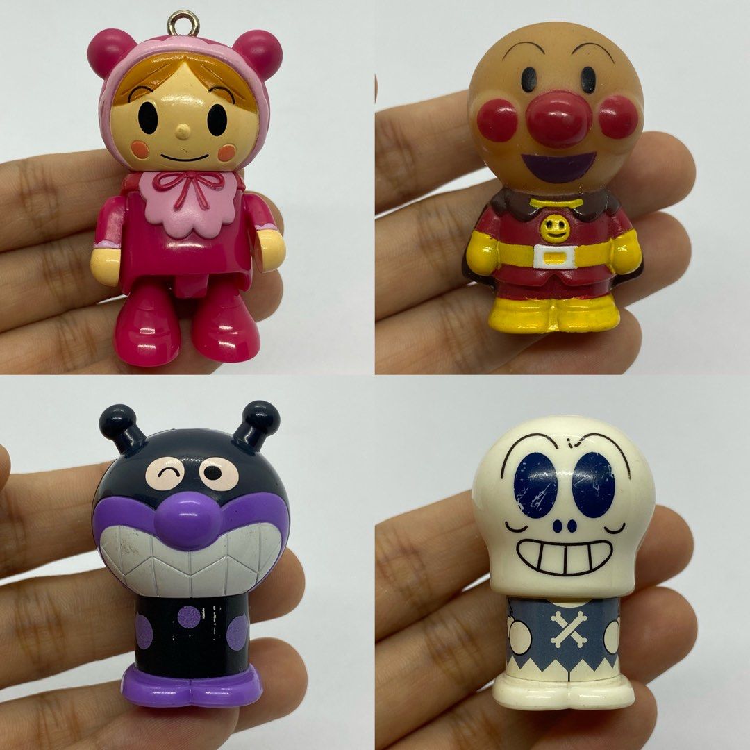 Anpanman Mini Figures Toy Baikinman Akachanman Horrorman Charm Keychain ...