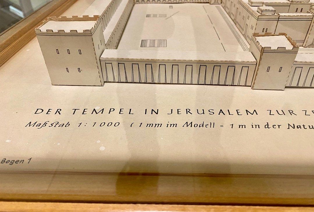 Antique RARE Scale Model of the Temple of Jerusalem; German Work ...