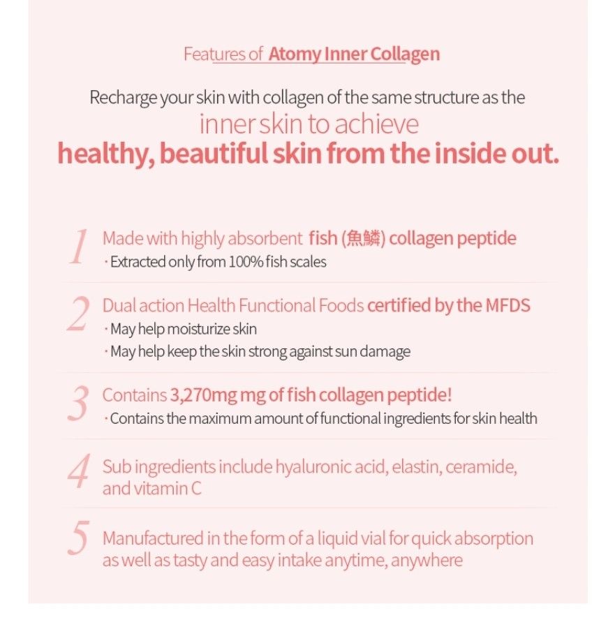 Atomy Inner Collagen, Health & Nutrition, Health Supplements, Health ...