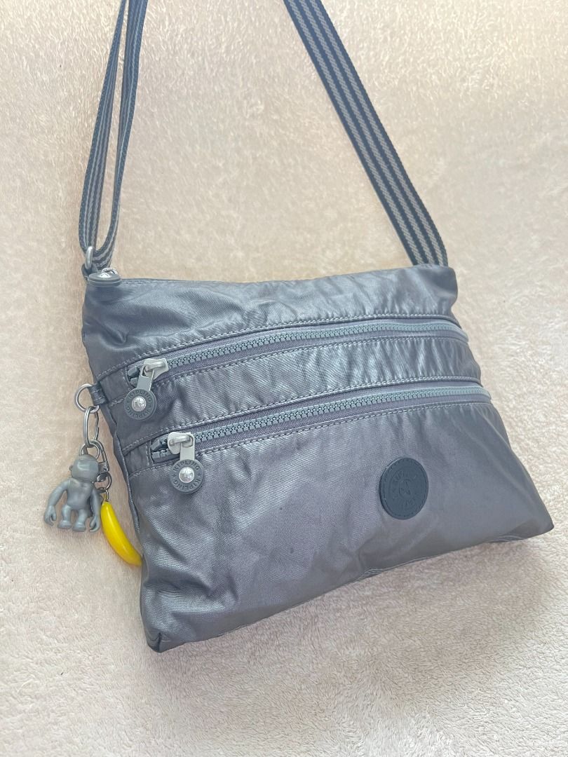 Authentic Kipling Alvar Metallic Crossbody Bag, Women's Fashion, Bags ...