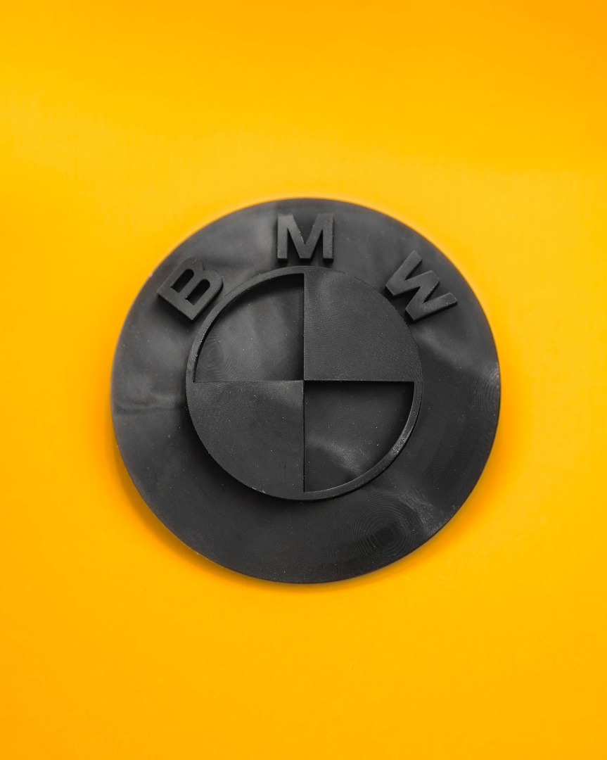 BMW 3D Emblem Raw Silk Black Resin, Car Accessories, Accessories on ...