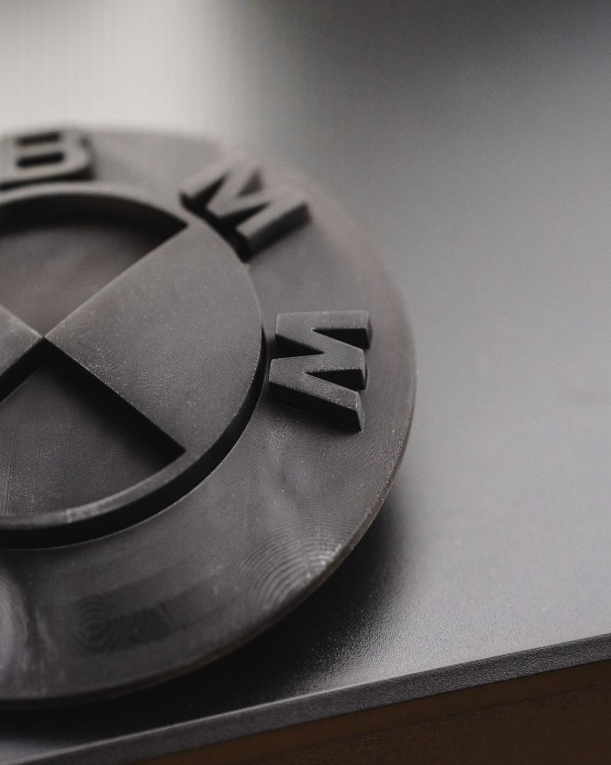 BMW 3D Emblem Raw Silk Black Resin, Car Accessories, Accessories on ...