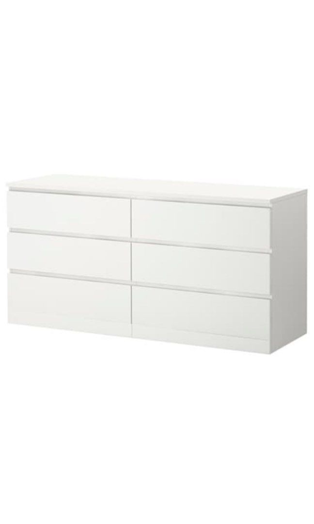 Brand new free delivery MALM Chest of 6 drawer Malm Brimnes Hemnes ...