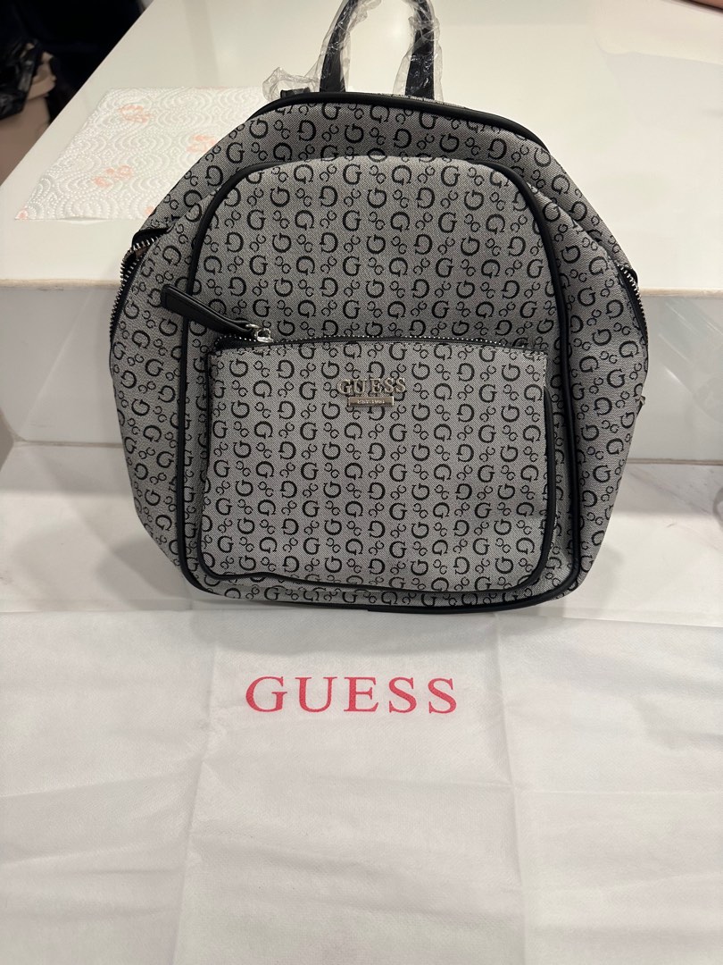 Brand New Guess Backpack BLACK on Carousell