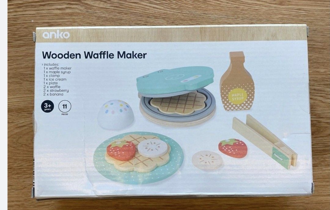 Brand New Kmart Wooden Waffle Maker, Hobbies & Toys, Toys & Games on ...