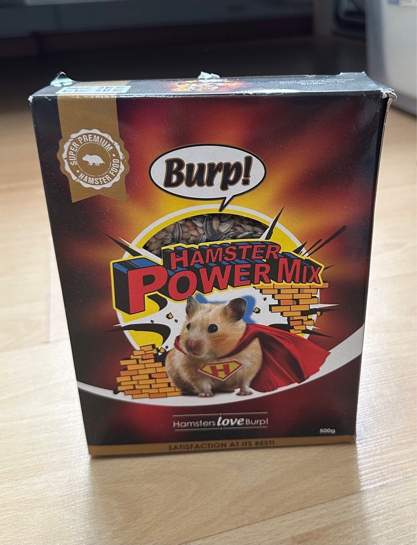 BURP HAMSTER POWER MIX 500g, Pet Supplies, Pet Food on Carousell