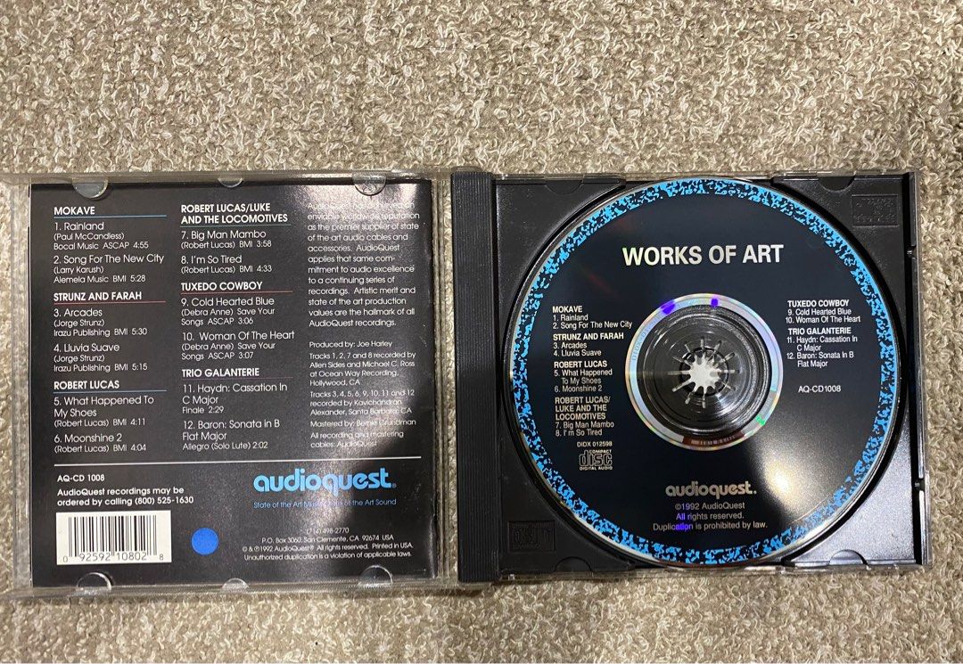 CD: (Reserved) audiophile, tests, blues - Works Of Art from Audioquest ...