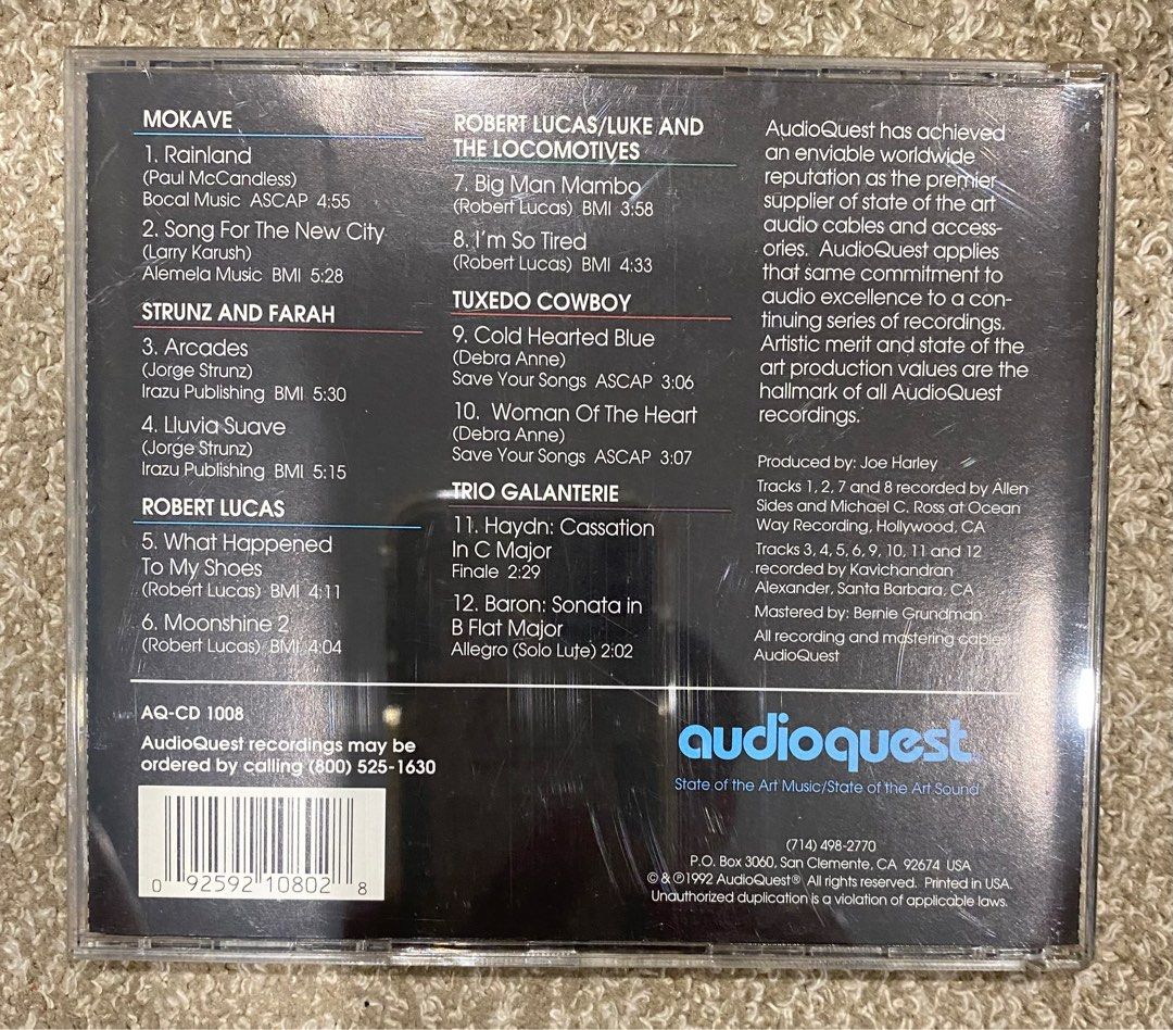 CD: (Reserved) audiophile, tests, blues - Works Of Art from Audioquest ...
