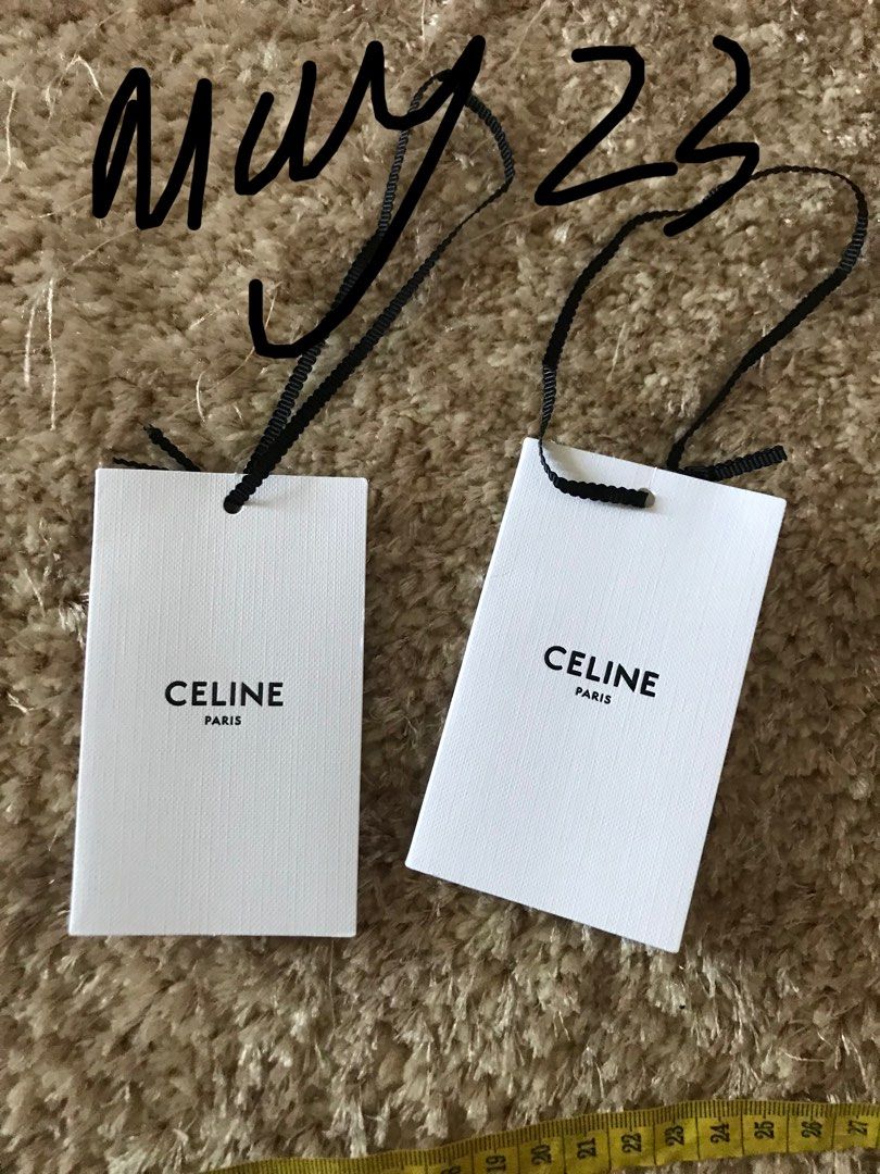 Celine authentic card celine booklet label tag tas celine brand ...