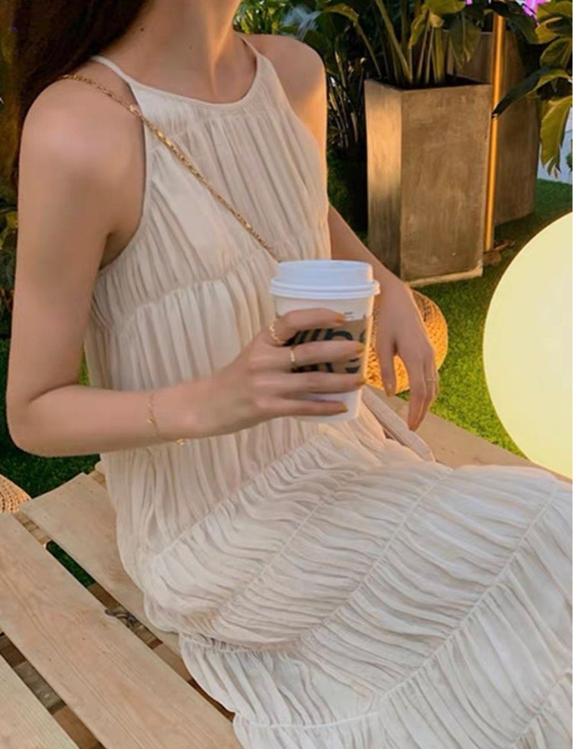 Classy cream dress, Women's Fashion, Dresses & Sets, Dresses on Carousell