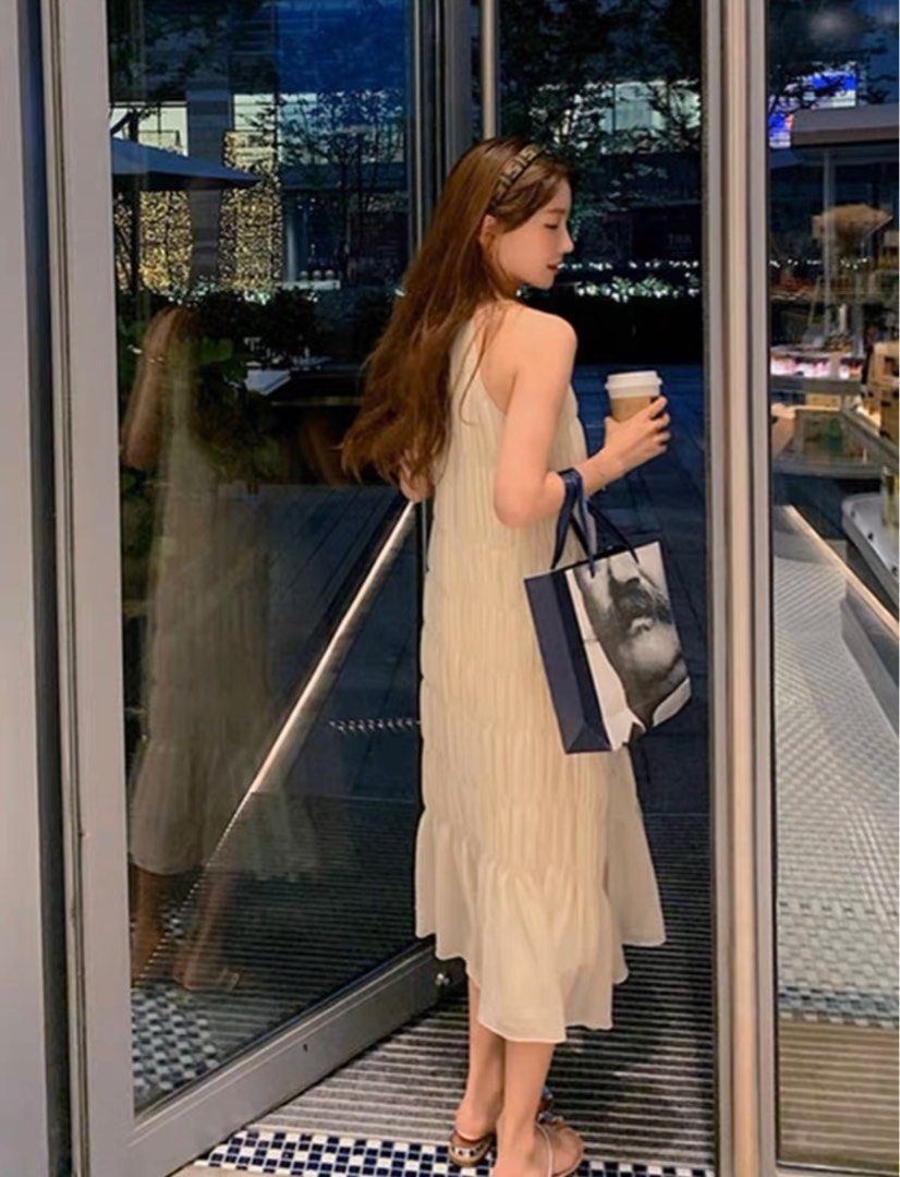 Classy cream dress, Women's Fashion, Dresses & Sets, Dresses on Carousell