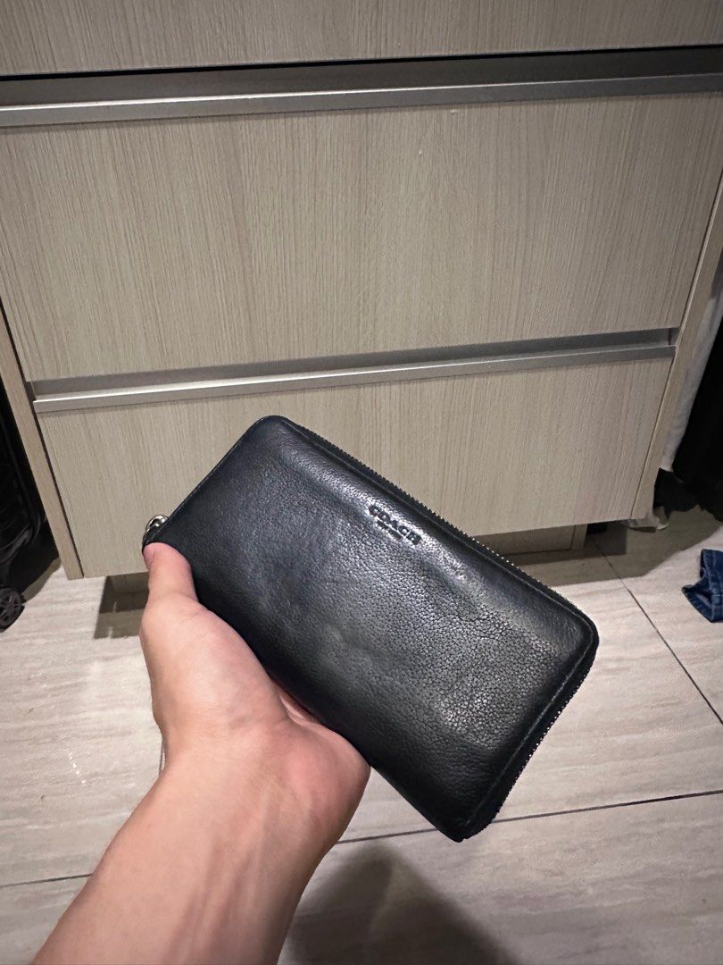 COACH men long wallet, Men's Fashion, Watches & Accessories, Wallets ...