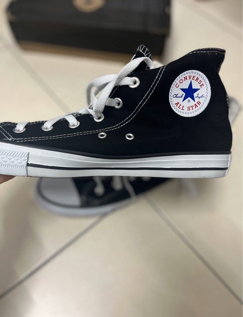 Converse high cut shoes black, Men's Fashion, Footwear, Sneakers on ...