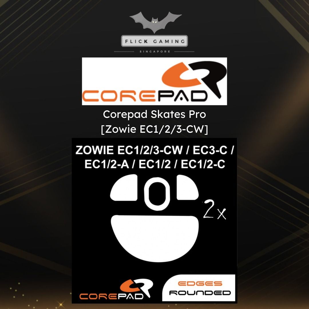 Corepad Skates PRO for Zowie EC1-CW / EC2-CW / EC3-CW, Computers & Tech ...