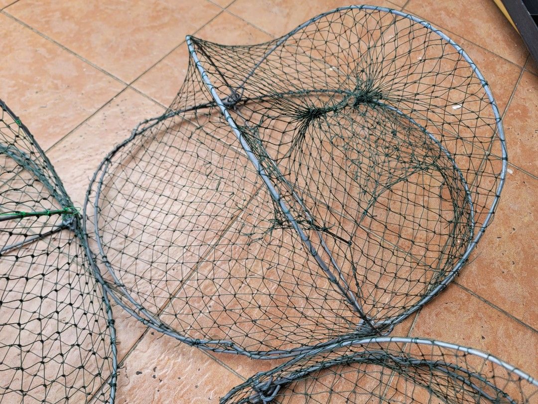 Crab Crabbing Fish Net Cage Trap x 5 pieces, Pet Supplies, Homes ...