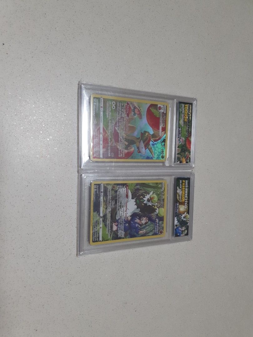 Custom Pokemon Slab Graded Card PSA BGS CGC Newtro Gaming Flapple ...