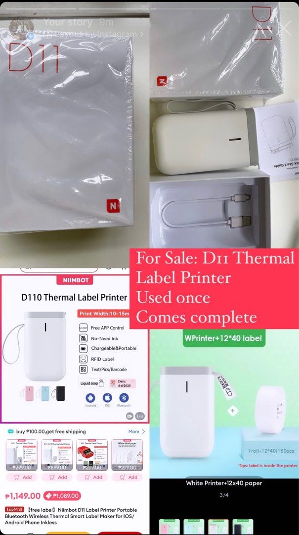 D11 Thermal Printer, Computers & Tech, Printers, Scanners & Copiers on ...