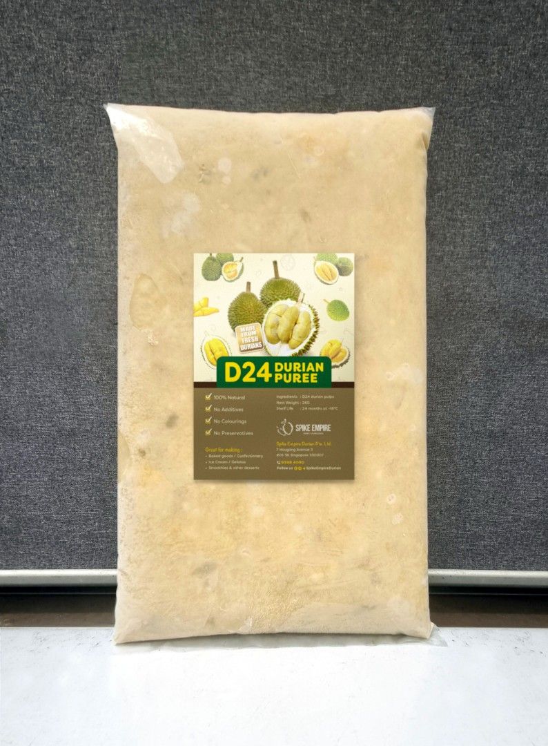 D24 Durian Puree (2KG), Food & Drinks, Fresh Produce on Carousell