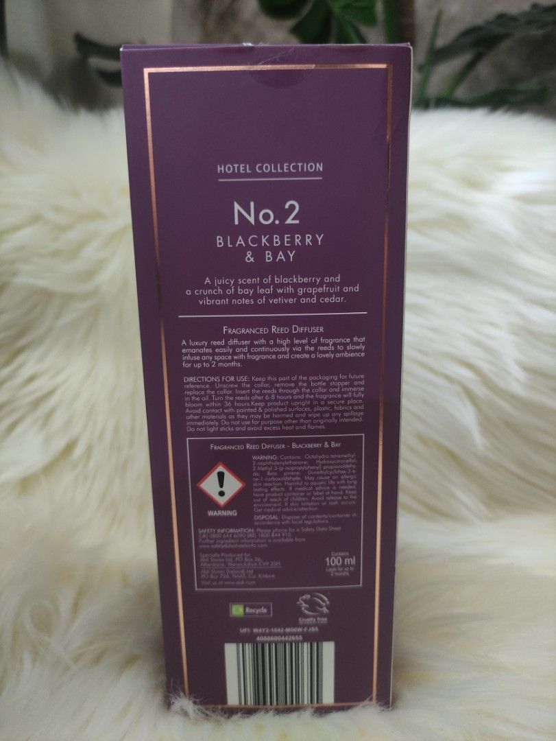 Aldi UK Hotel Collection Diffuser 100ml, Furniture & Home Living, Home ...