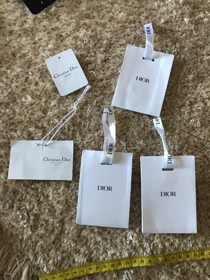 Dior tag proce tag label card booklet baju tas bag dll harga satuan new ...