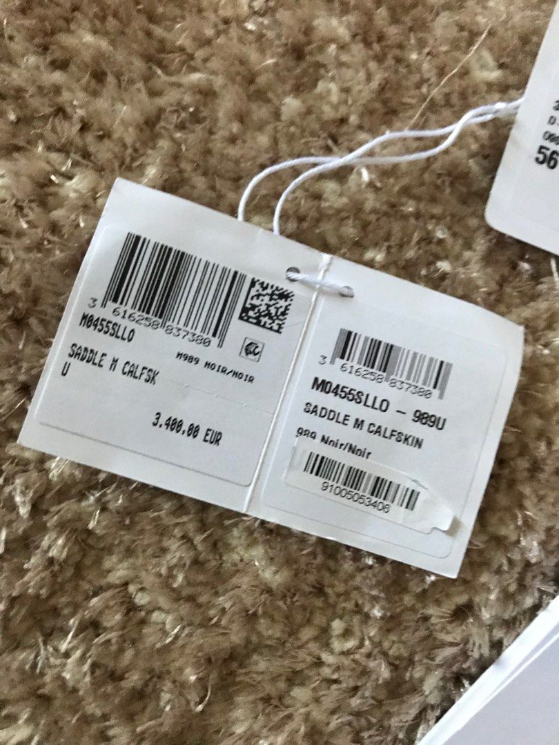 Dior tag proce tag label card booklet baju tas bag dll harga satuan new ...