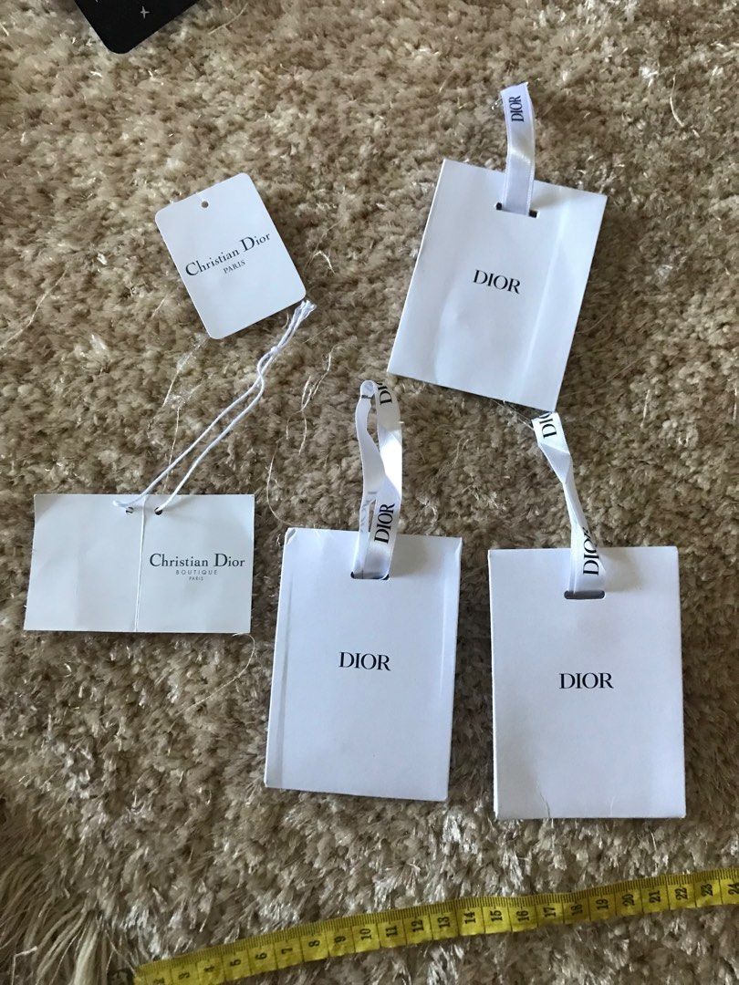 Dior tag proce tag label card booklet baju tas bag dll harga satuan new ...
