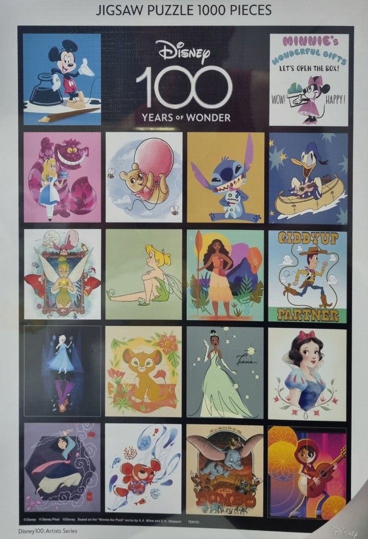 Disney 100 Years of wonder puzzle, Hobbies & Toys, Memorabilia ...