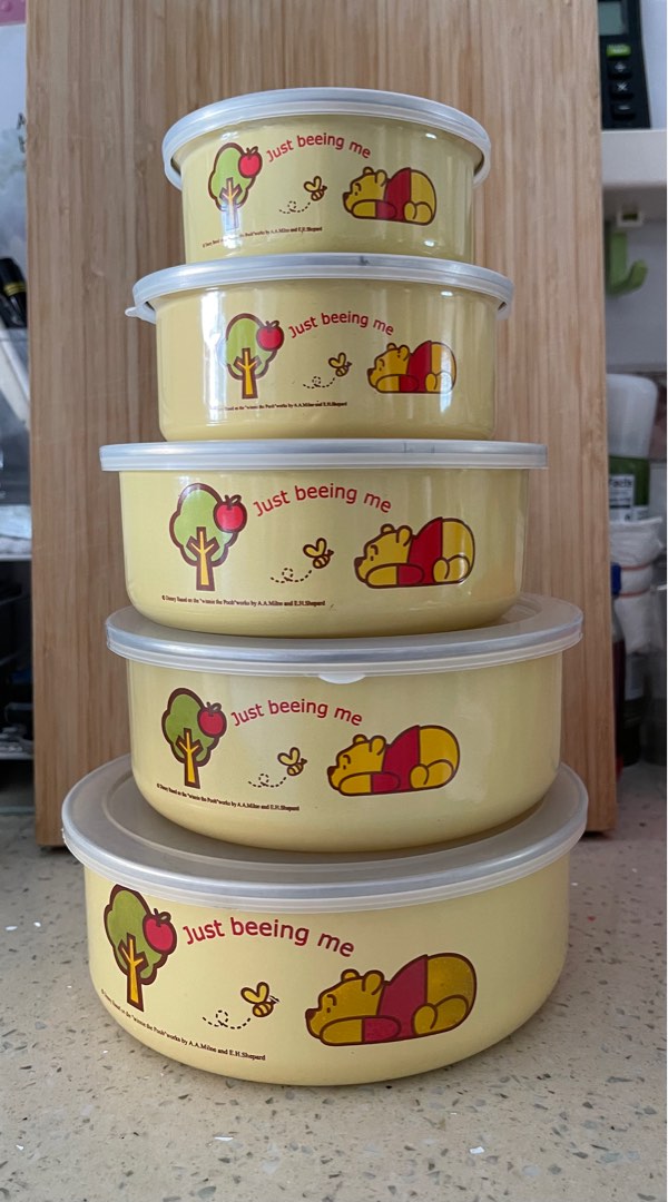 Enamel containers with lids, Furniture & Home Living, Kitchenware ...