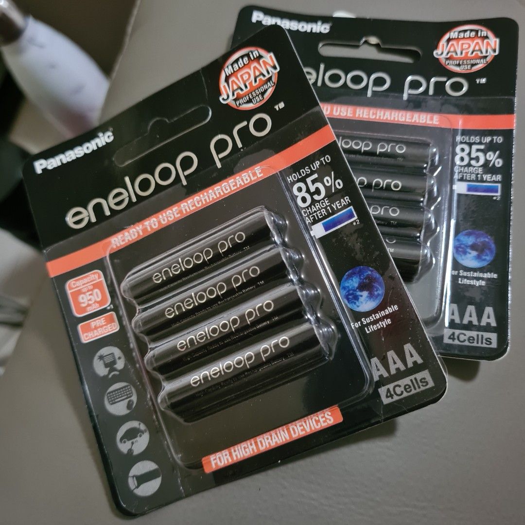 Eneloop Pro 4xAAA Rechargeable Battery, Photography, Photography ...