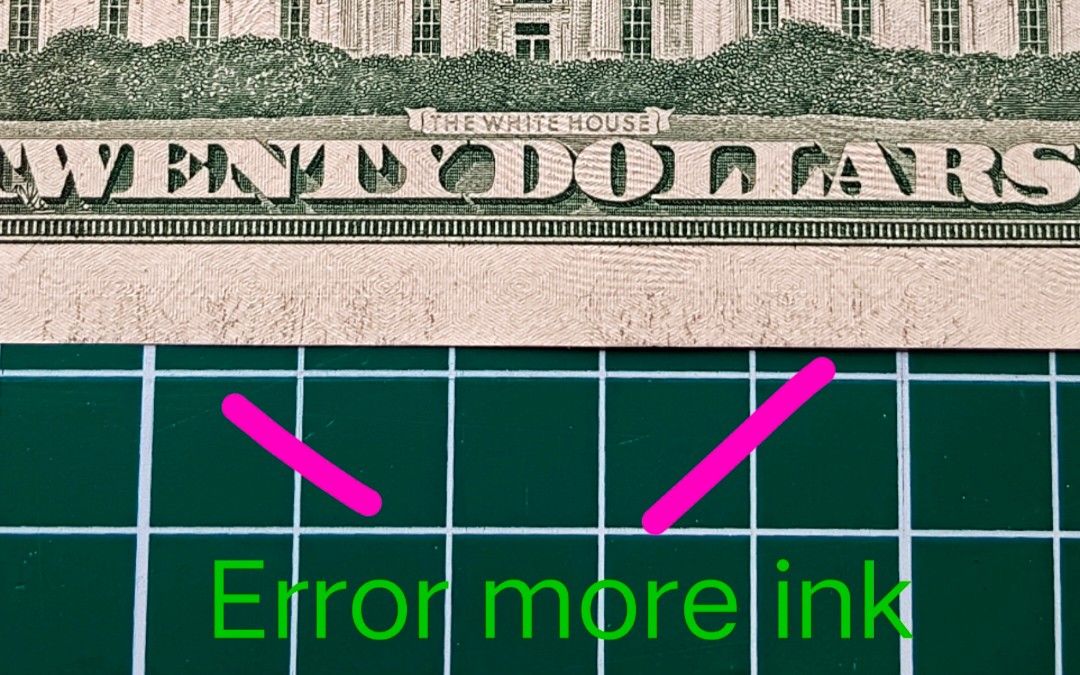 Error Printed is More Ink Coming Out USD 2013 The United States of ...