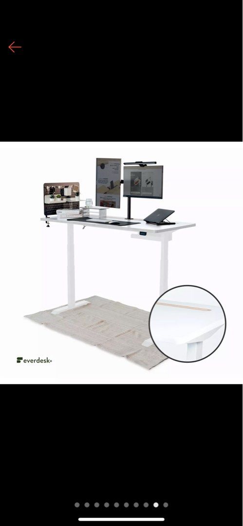 Everdesk + Lite adjustable table, Furniture & Home Living, Furniture ...
