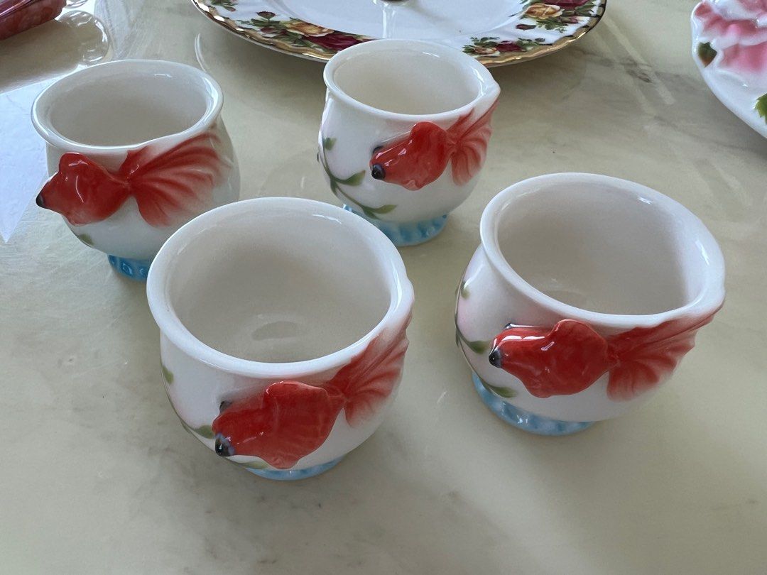 Fish tea set, Furniture & Home Living, Kitchenware & Tableware, Coffee ...