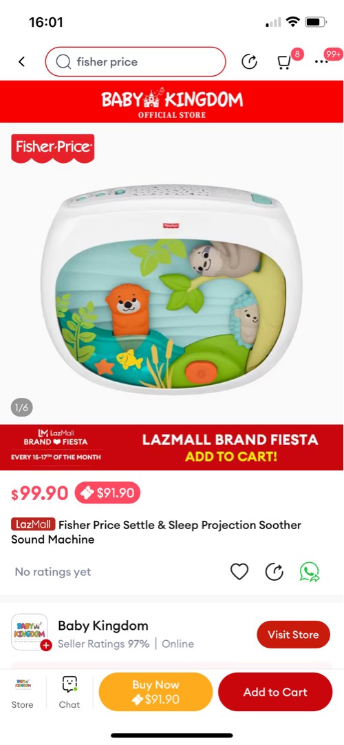 Fisher price Settle & Sleep projection soother sound machine, Babies ...