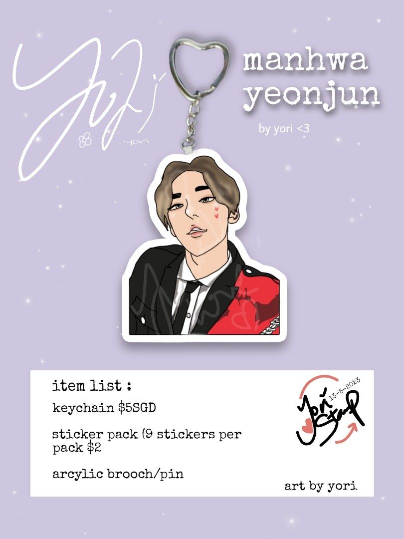 (FM)yeonjun keychain, Hobbies & Toys, Memorabilia & Collectibles, K ...