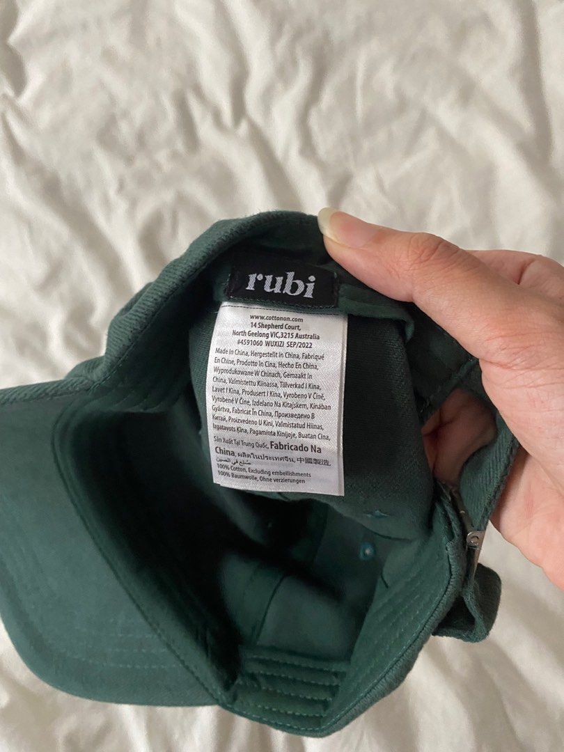 forest green cap, Men's Fashion, Watches & Accessories, Caps & Hats on ...